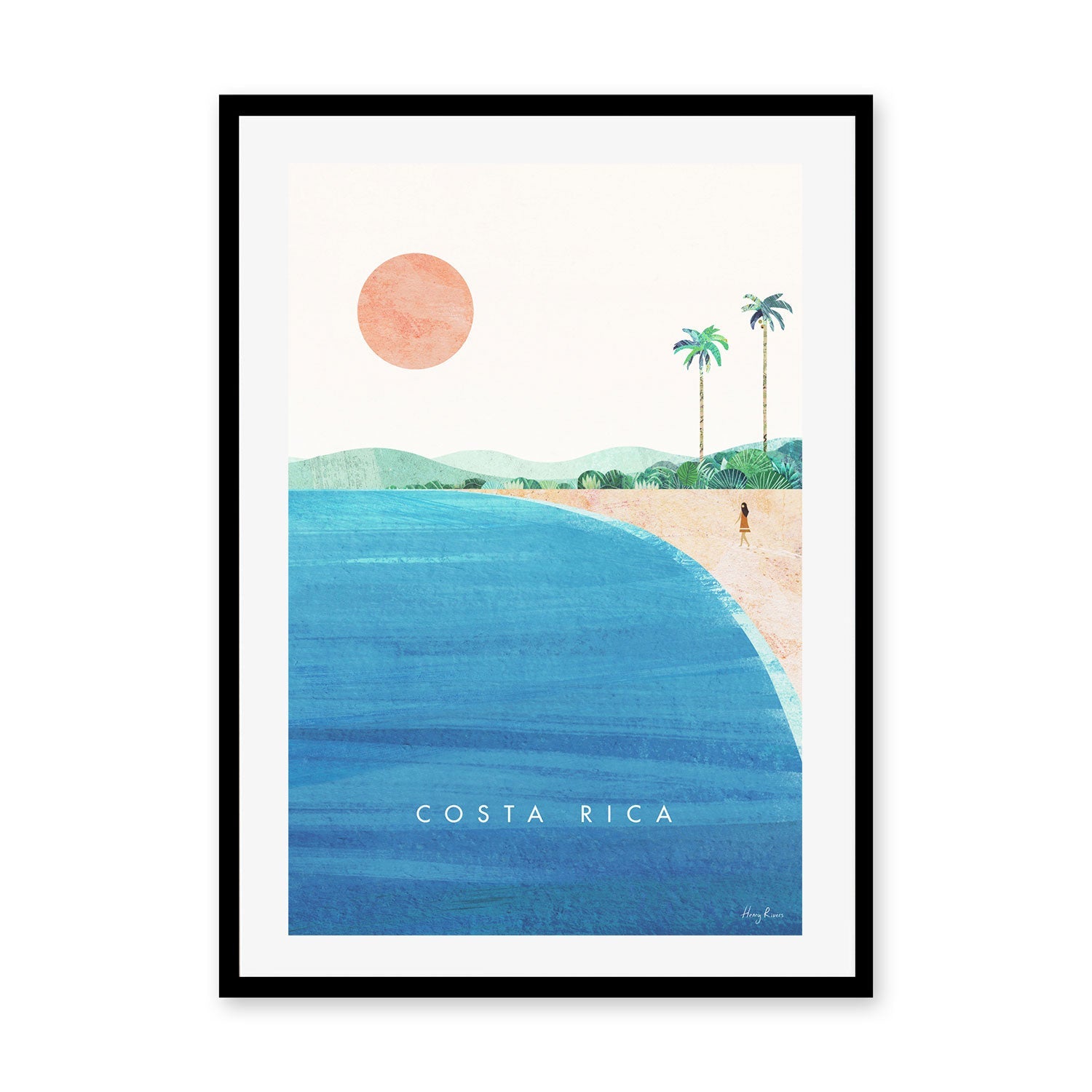 Costa Rica , By Henry Rivers |Wall Art Print Framed Canvas Poster ...