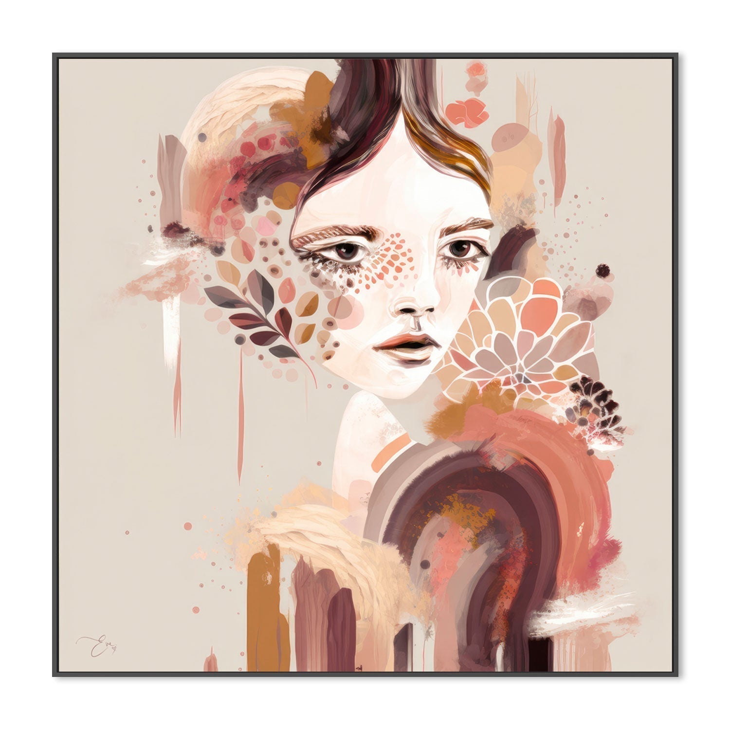 Letitia , By Bella Eve |Wall Art Print Framed Canvas Poster – Eucalypt ...