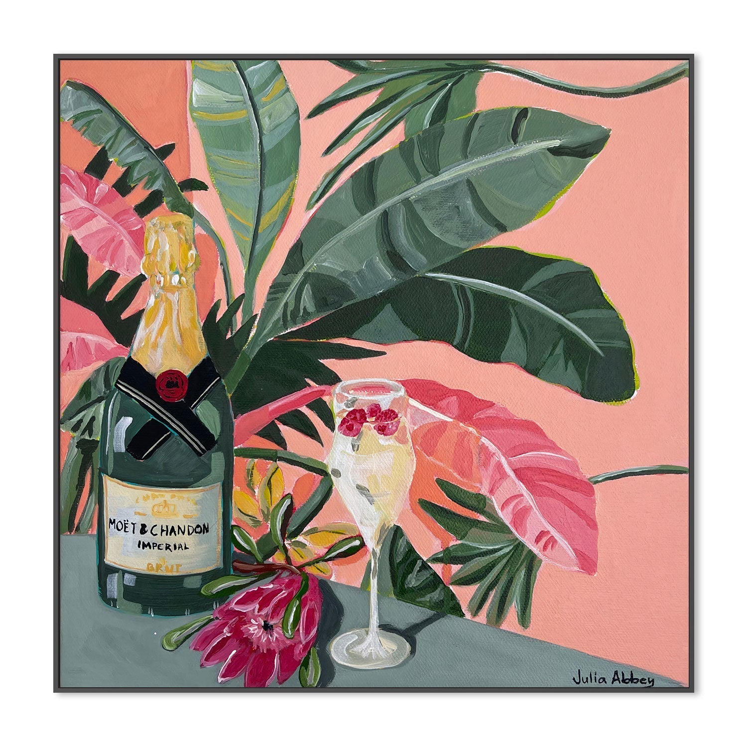 Moet For One , By Julia Abbey – Eucalypt Art Group