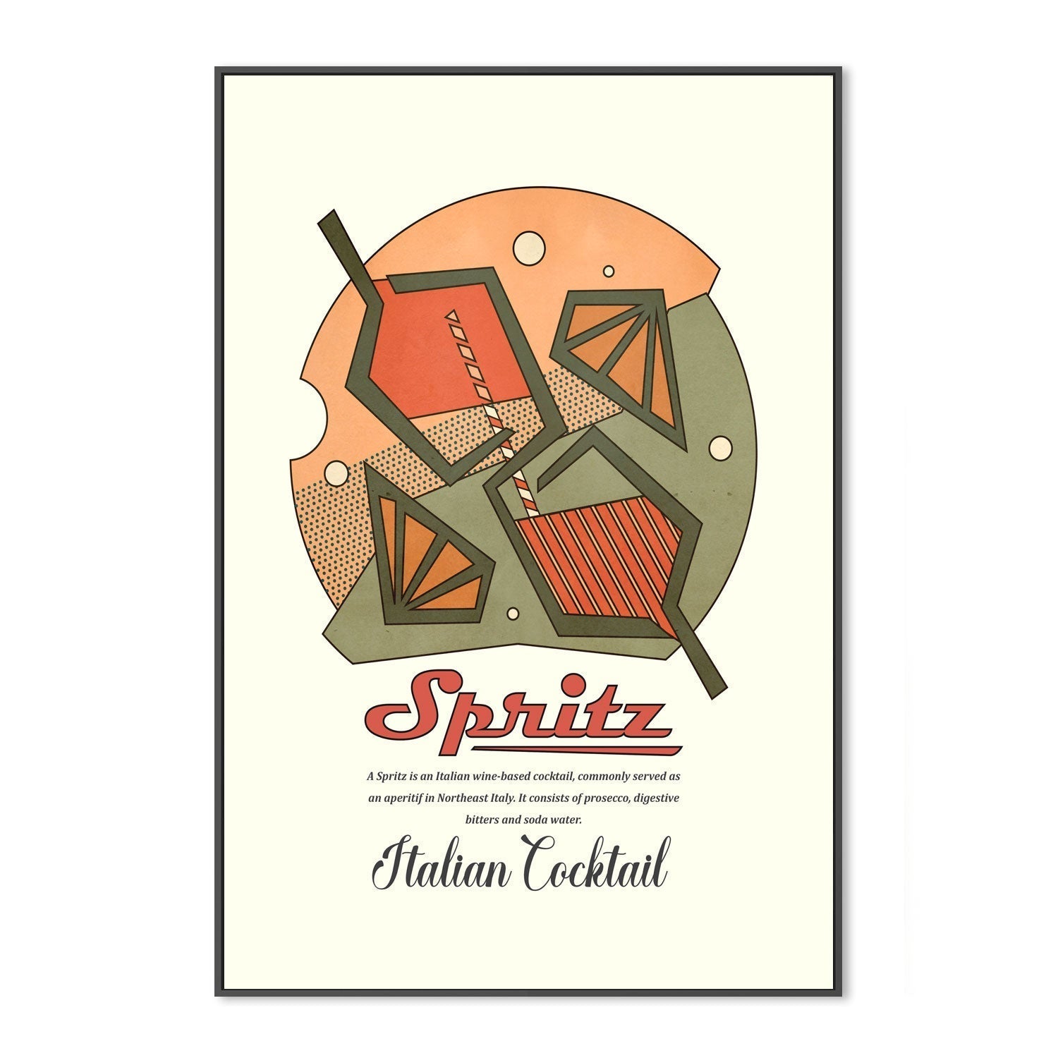 Northeast Italian Spritz |Wall Art Print Framed Canvas Poster ...