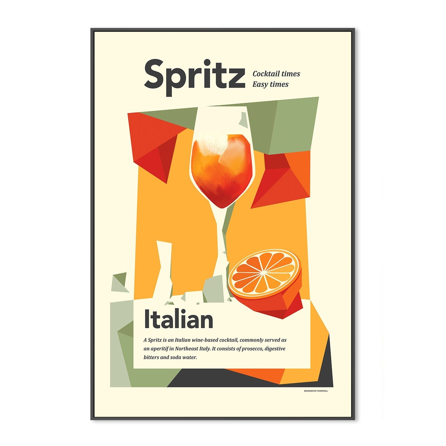 Spritz, Style A |Wall Art Print Framed Canvas Poster – Eucalypt Art Group
